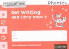 READ WRITE INC - PHONICS GET WRITING! RED DITTY BOOK 3 PACK OF 10 con ...