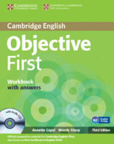 OBJECTIVE FIRST 3RD EDITION WORKBOOK WITH ANSWERS WITH AUDIO CD UPPER ...